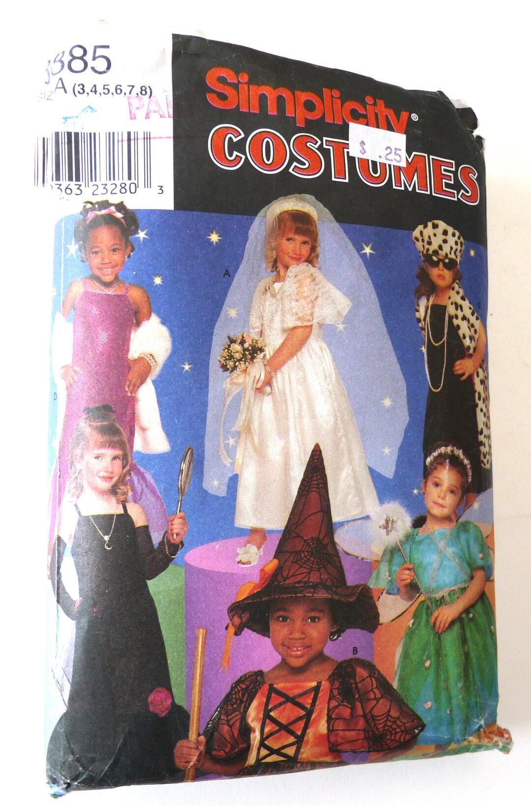 Simplicity 8885 Vintage Sewing Pattern Costumes 3 = 8 Children Bride ...