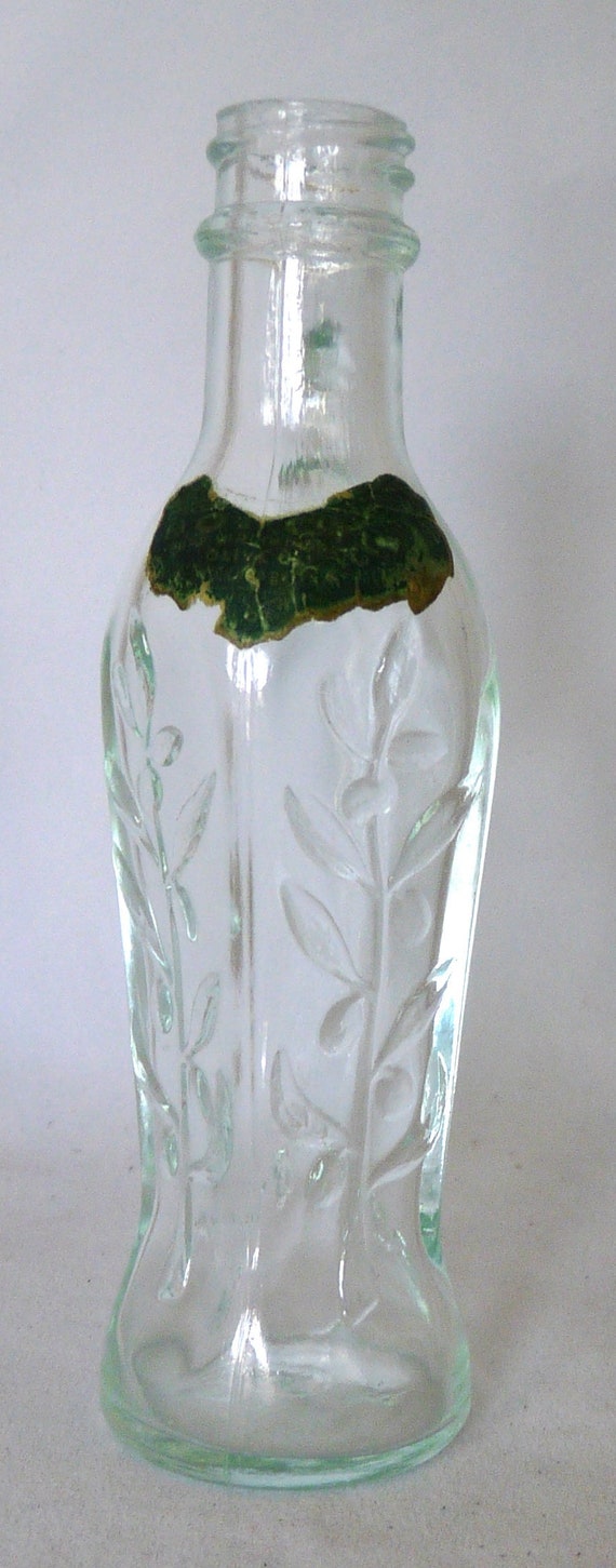 Vintage Bon Oil Advertising Olive Oil Bottle Embossed Home | Etsy