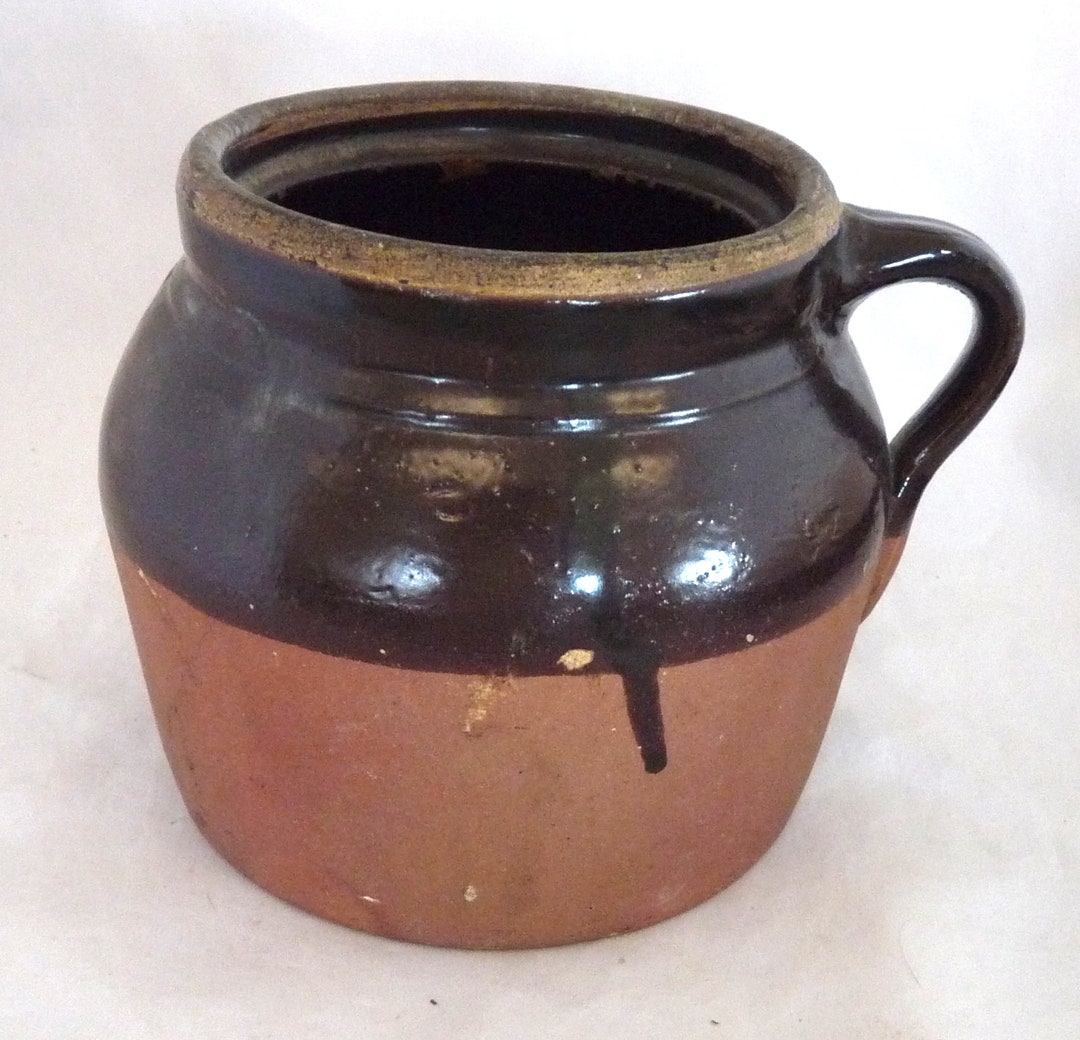 Vintage Redware Fulper Pottery Bean Pot Baking Brown - Etsy