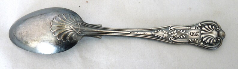 Vintage US Navy Silver Plate Teaspoon Kings Pattern Holmes Edward ...