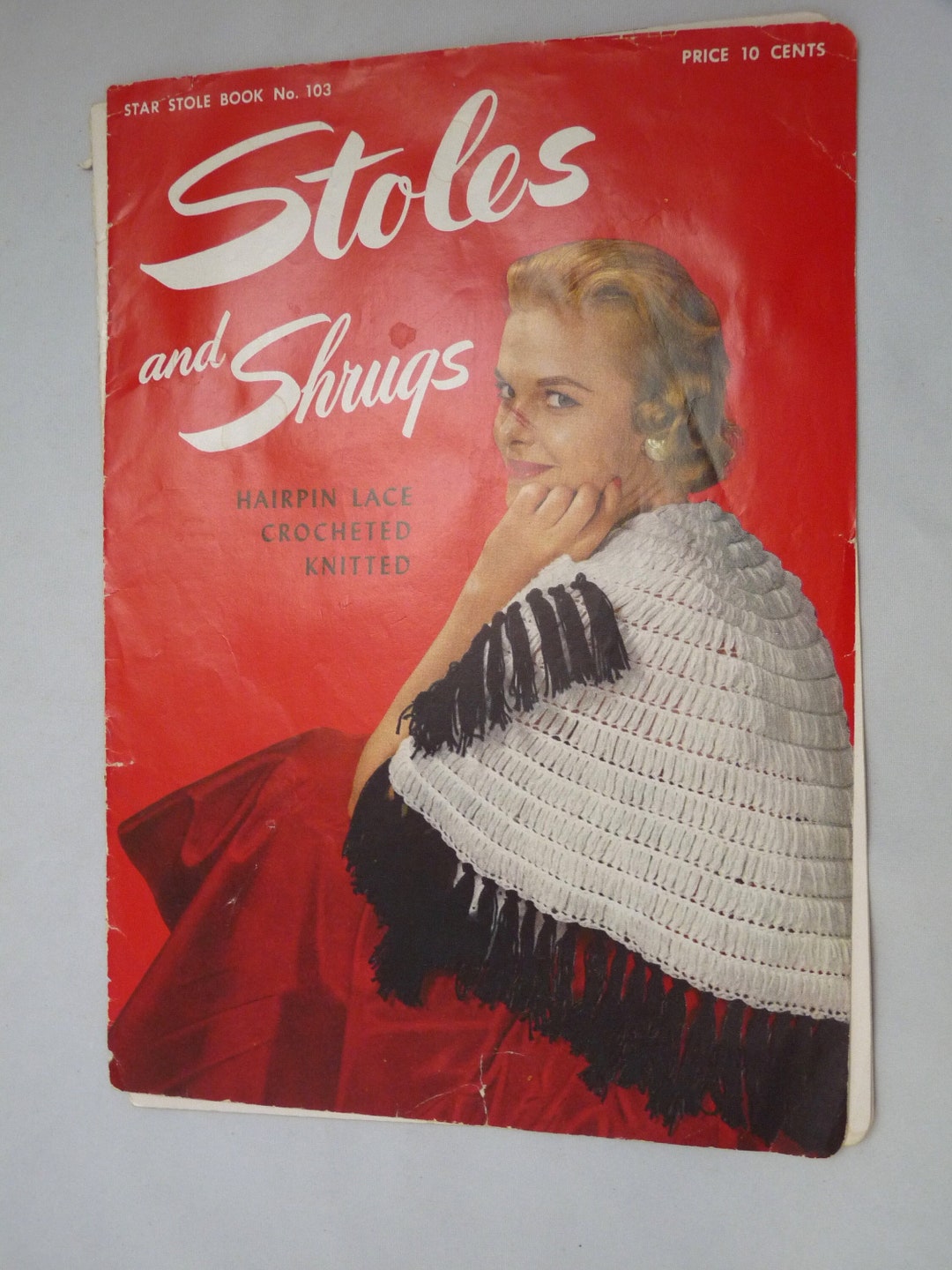 Star Stole Book No 103 Stoles Shrugs Hairpin Lace Crochet Knitted ...