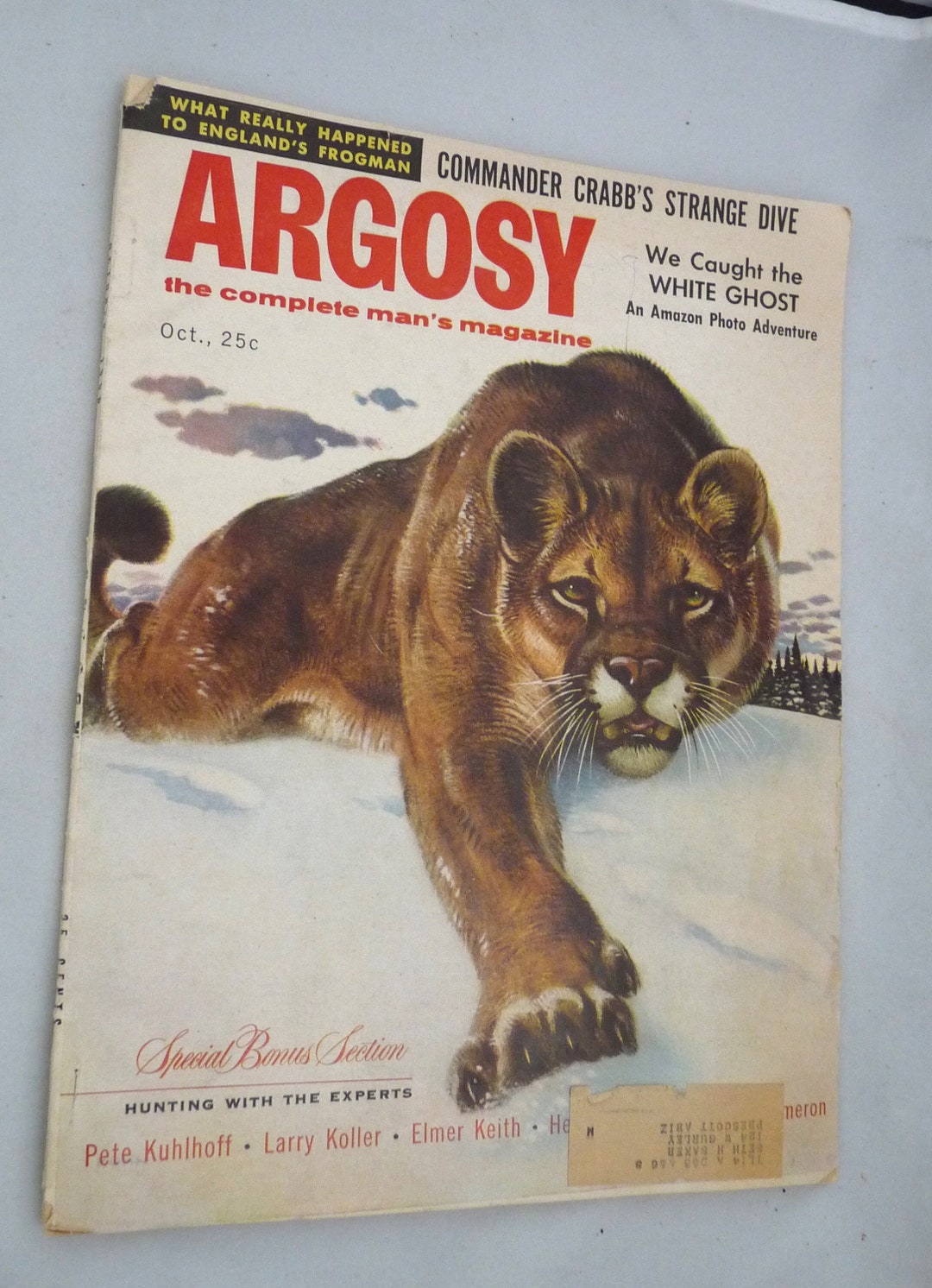 Vintage Argosy Magazine October 1956 Sporting Hunting Fishing ...