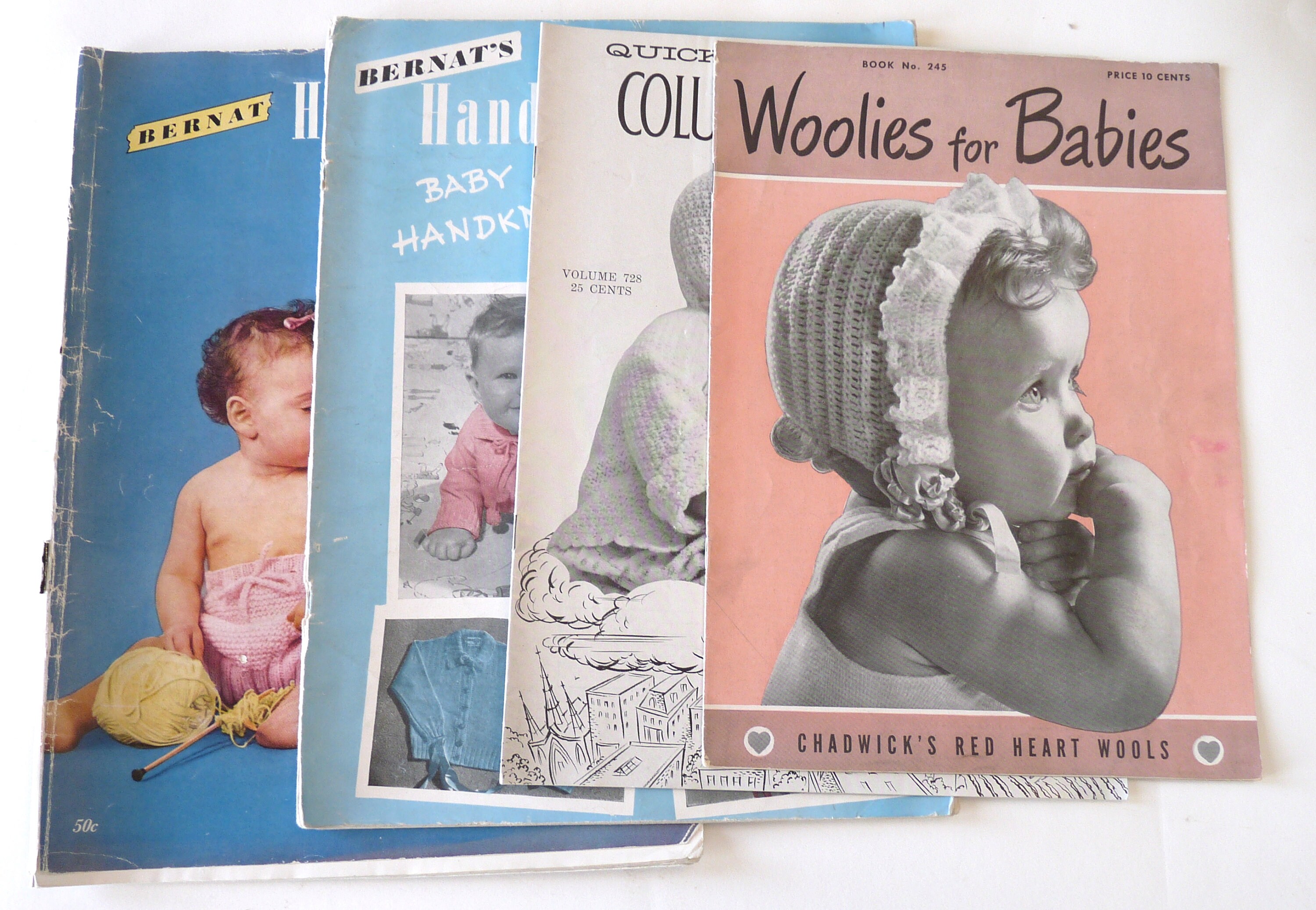 4 Baby Toddler Knitting Pattern Books 40s 50s Layetts Fashiponboys ...
