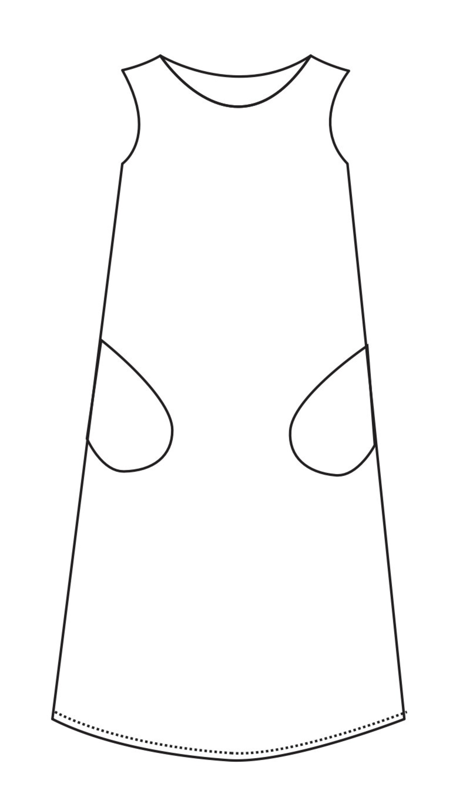 Shift Dress With Pockets Sewing Pattern PDF Instant Download - Etsy