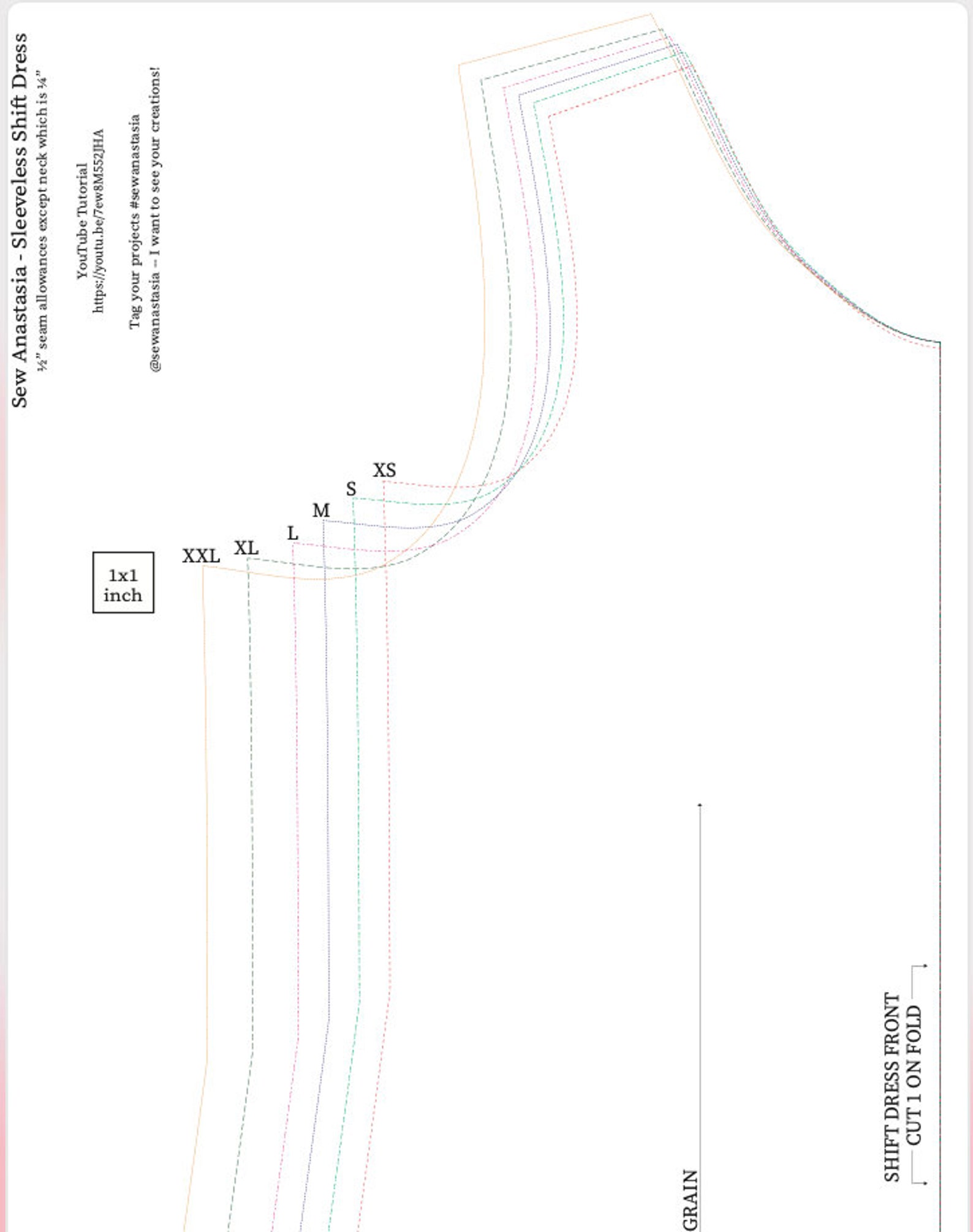 Shift Dress With Pockets Sewing Pattern PDF Instant Download - Etsy