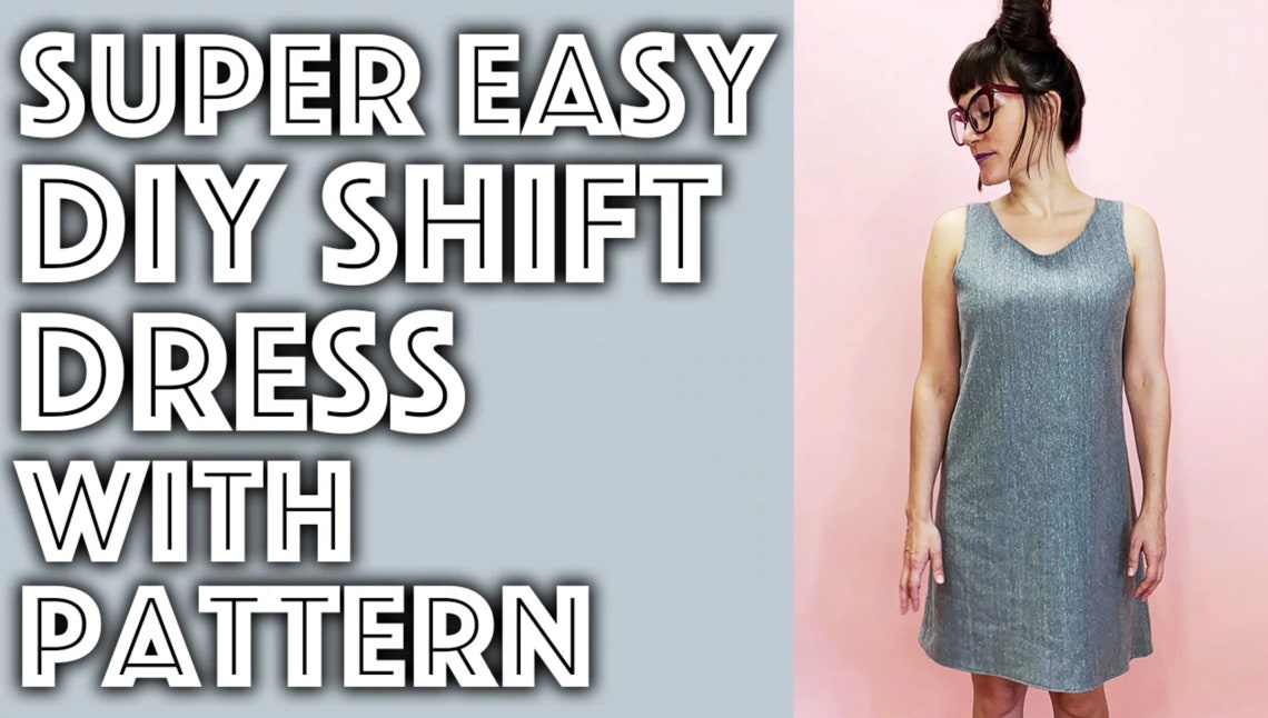 Shift Dress With Pockets Sewing Pattern PDF Instant Download - Etsy