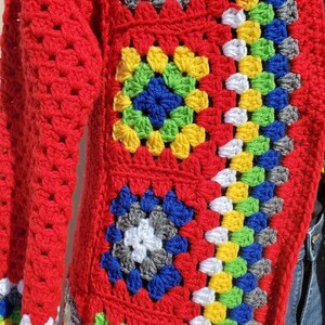 Crochet Red Blend Duster - Crochet Sweater - Crochet Duster - Etsy