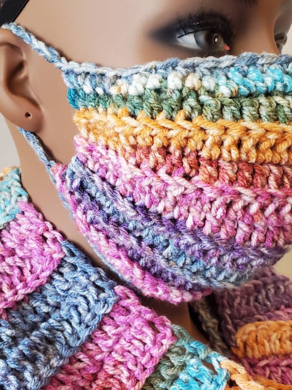 Reusable Face Mask/ Crochet Face Mask / Mouth Mask / Custom - Etsy