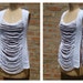 Crochet Tank Top Chain Link Collection All White Custom - Etsy