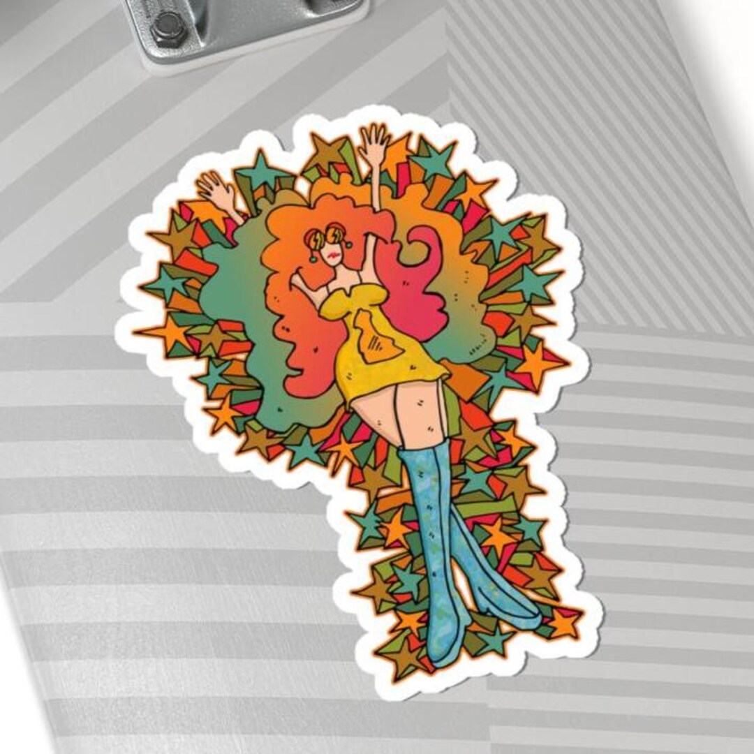 Femininomenon Sticker, Big Hair Bigger Energy, Kiss-cut Decal for ...