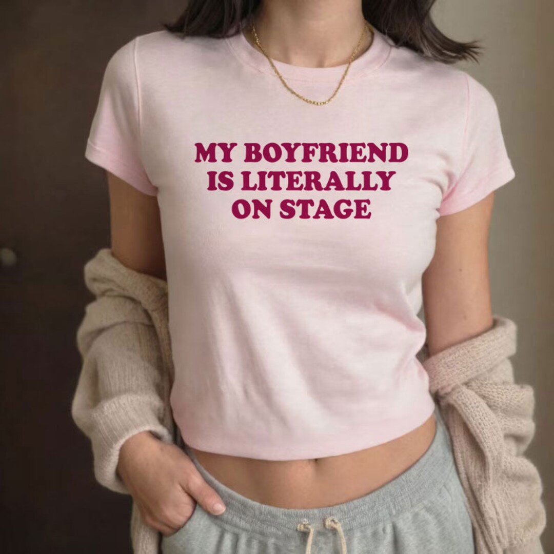 Rockstar's Girlfriend Baby Tee: Indie Sleaze Y2K Concert T-shirt - Etsy