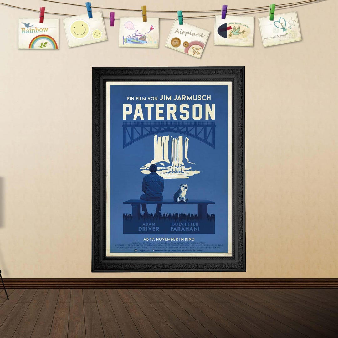 Paterson De Jim Jarmusch Movie Poster, Canvas Poster, Customized Poster ...