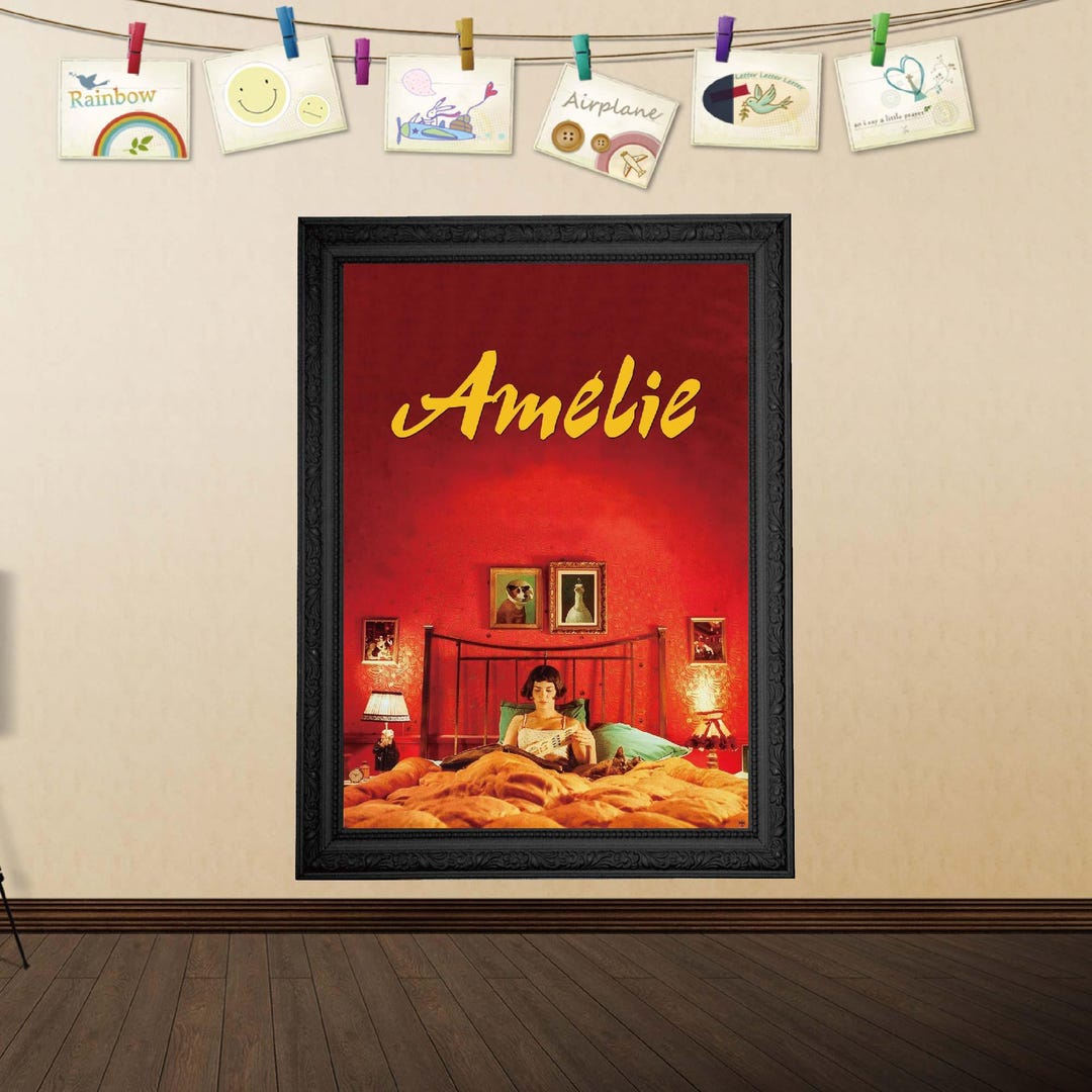 Amelie Movie Poster, Canvas Poster, Customized Poster, Home Decor, Room ...
