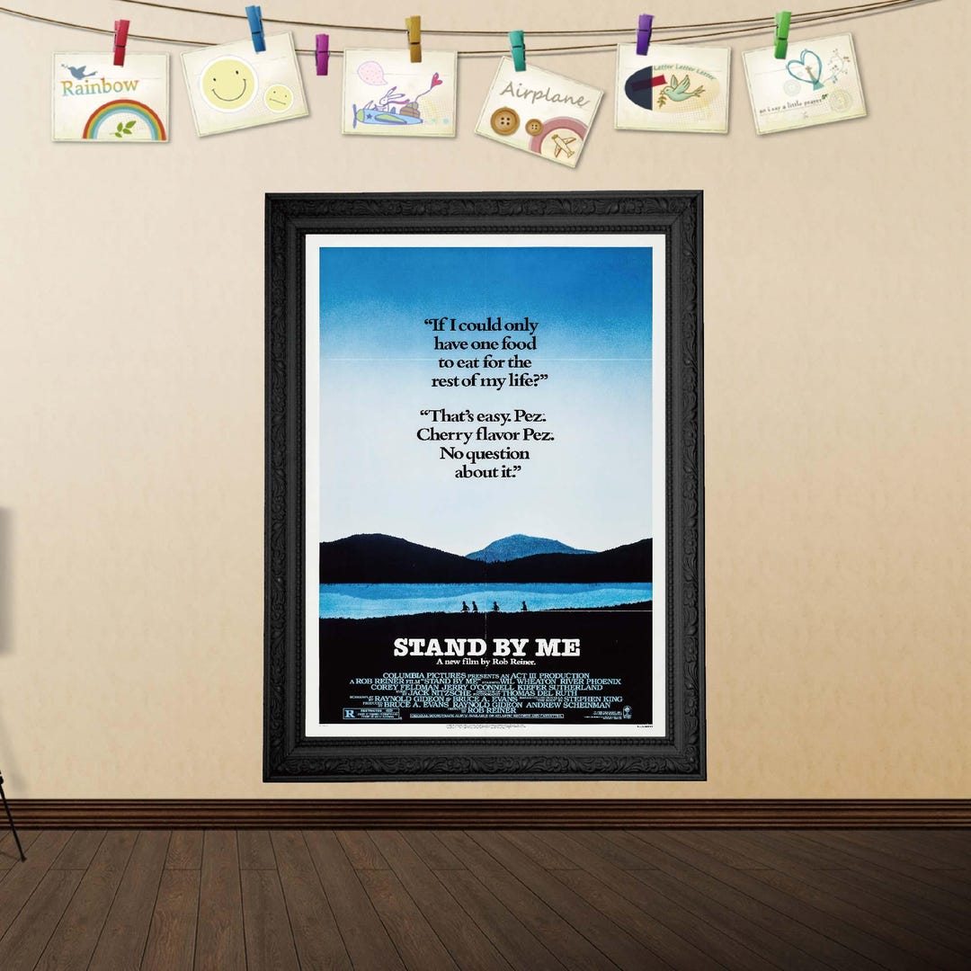 Stand by Me (1986) Movie Poster, Canvas Poster, Customized Poster, Home ...