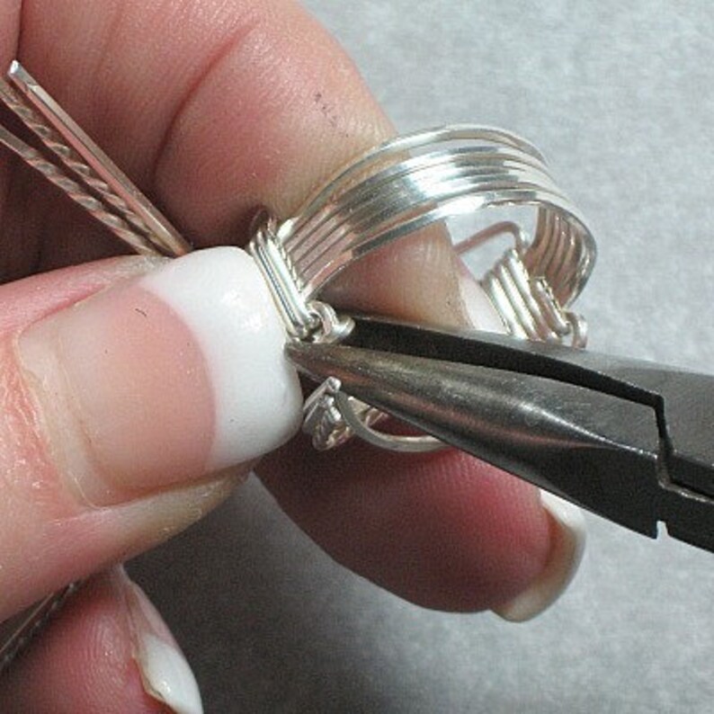 JEWELRY TUTORIAL Wire Wrapped Crossover Ring Learn How To - Etsy