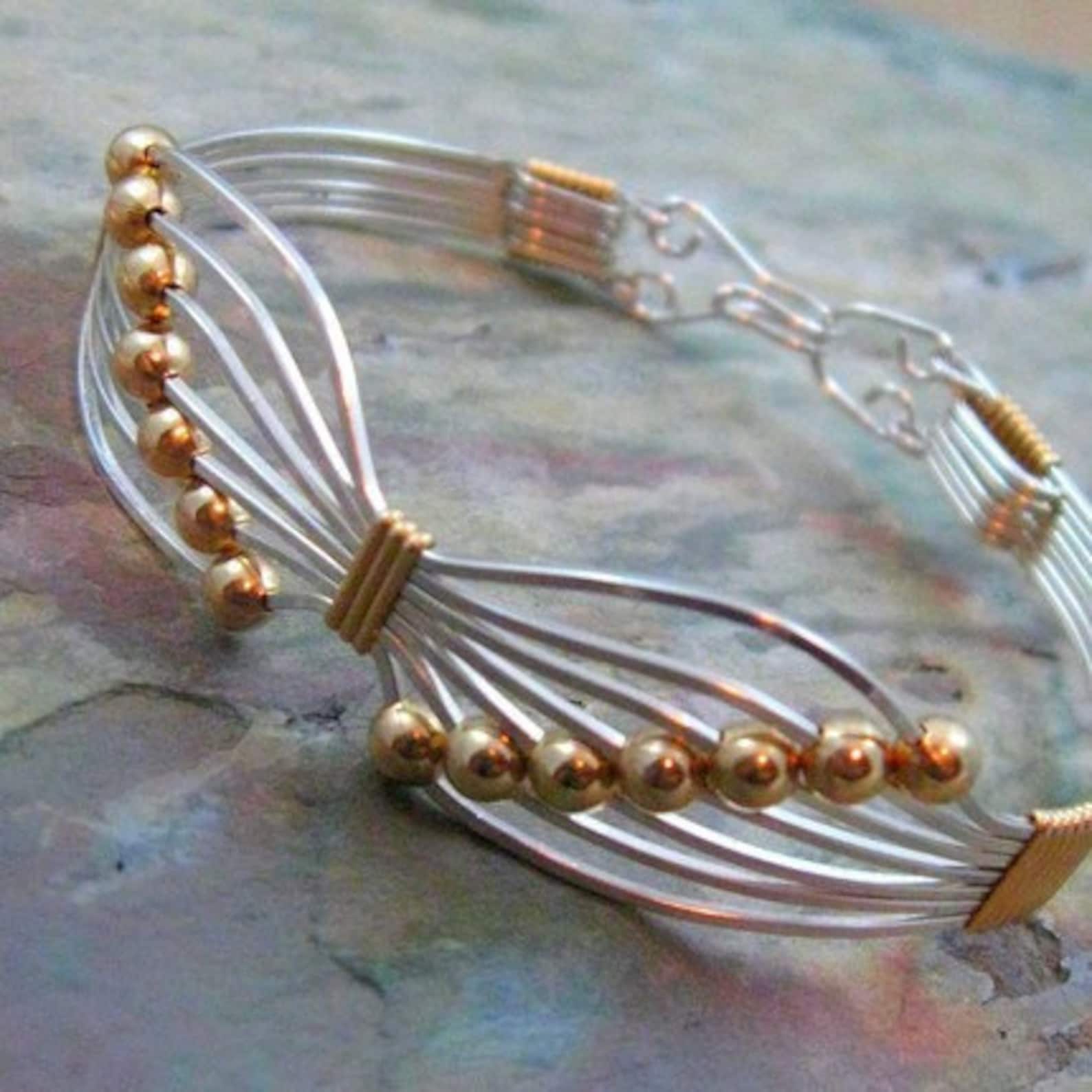 JEWELRY TUTORIAL - Butterfly Wire Wrapped Bracelet, Learn How To ...
