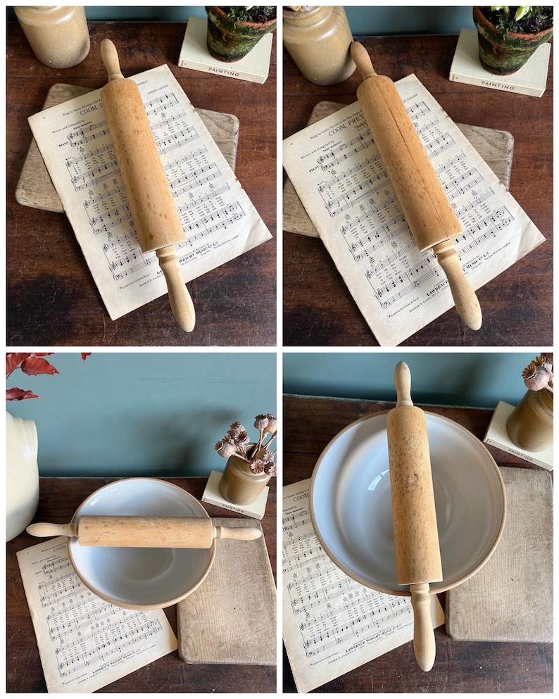 Vintage Wooden Kitchen Rolling Pins - Etsy
