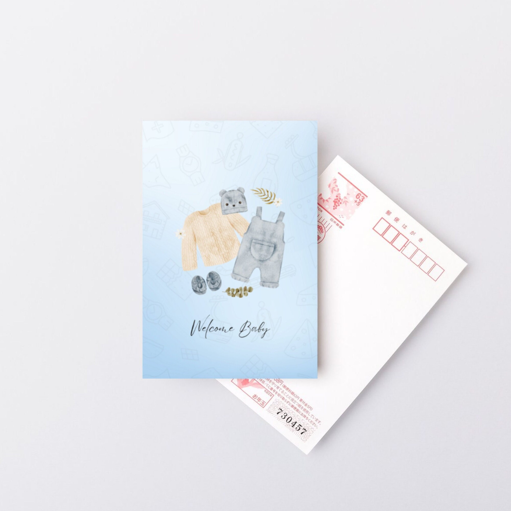 Welcome Baby Boy Card, Printable Welcome Baby, New Baby Card, Greeting ...