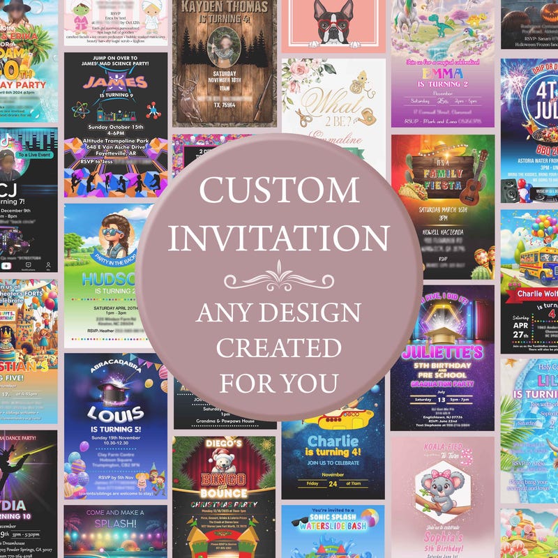 Custom Invitations - Etsy