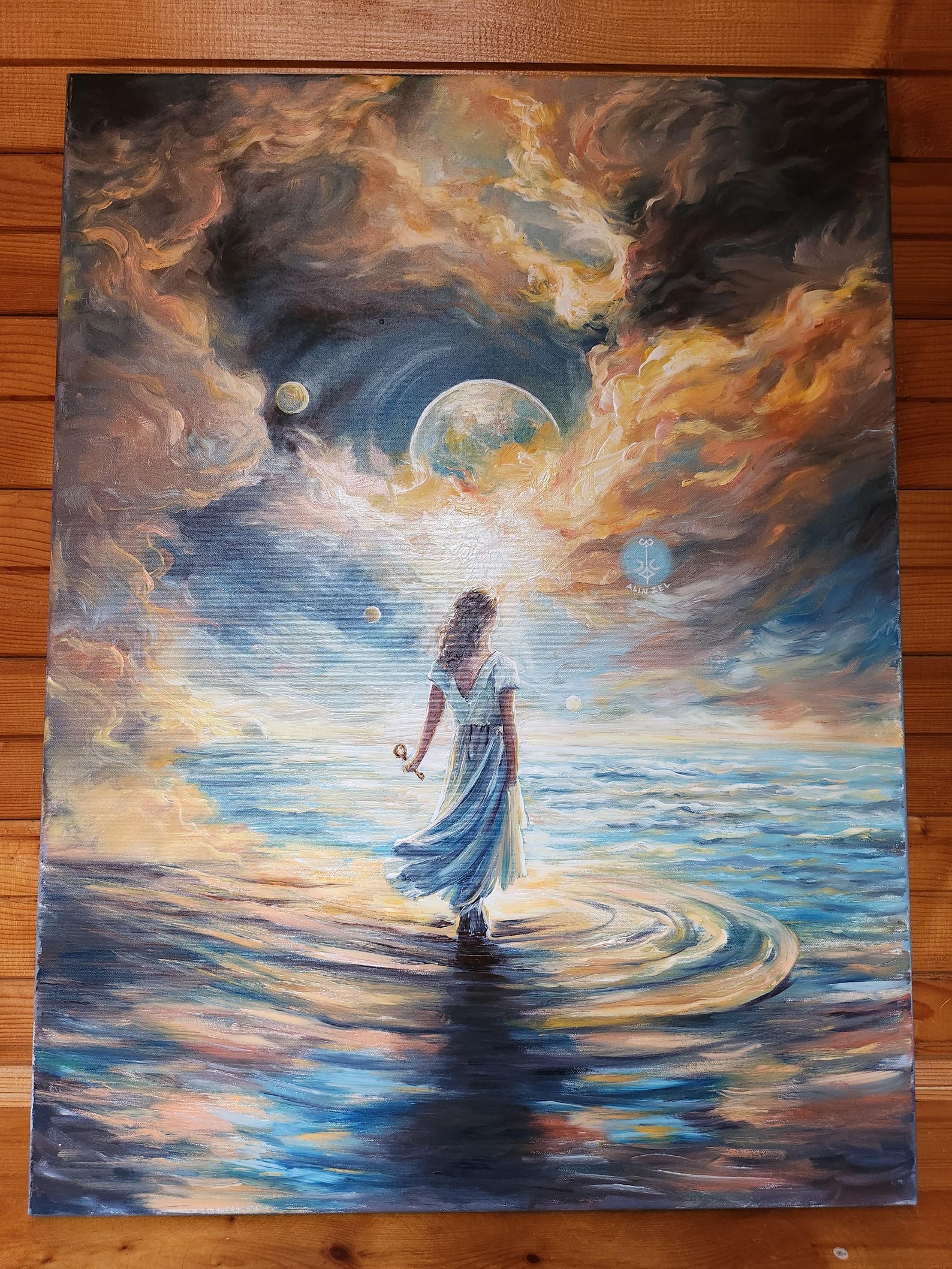 Compassion Portal | High Vibe Art | Ocean | Fantasy Art | Blue Palette ...