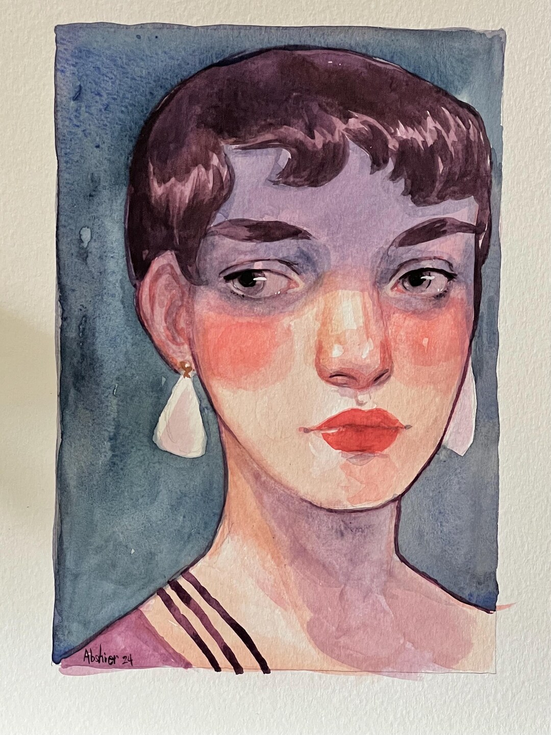 Amy Abshier Original Watercolor Painting “shadowed” - Etsy