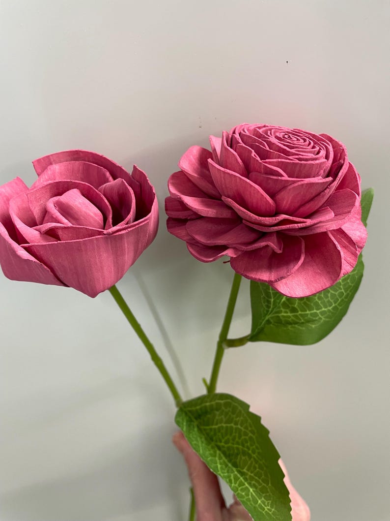 ROSES. Sola Wood Flower: Single Long Stem Roses, Lightly Scented - Etsy