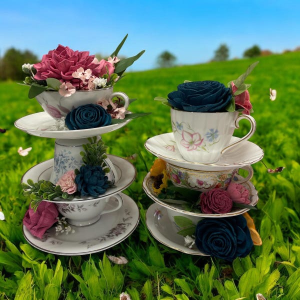 Teacup Centerpiece - Etsy