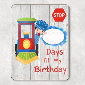 Personalized Birthday Countdown Board Days Until Birthday - Etsy