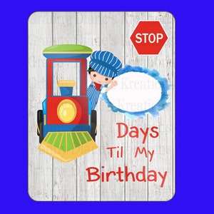 Personalized Birthday Countdown Board Days Until Birthday - Etsy