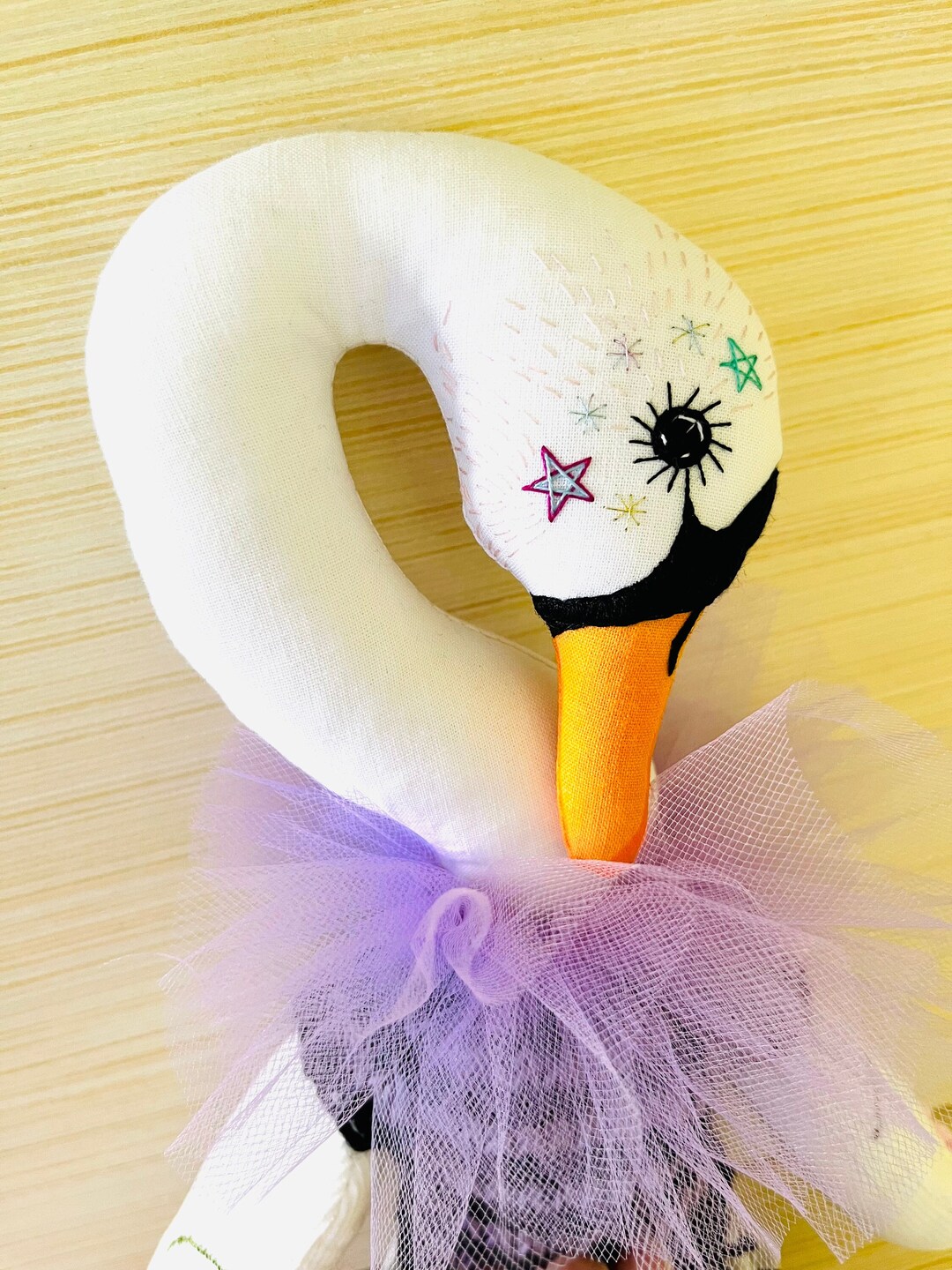 Snowdrop the Swan Girl Cloth Doll. Heirloom Artisan Collectible ...