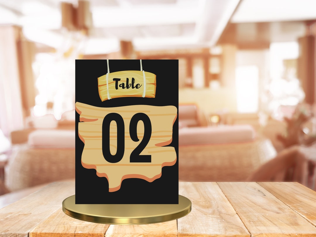 Table Numbers | Aesthetic Table Numbers | Minimalist Table Numbers ...