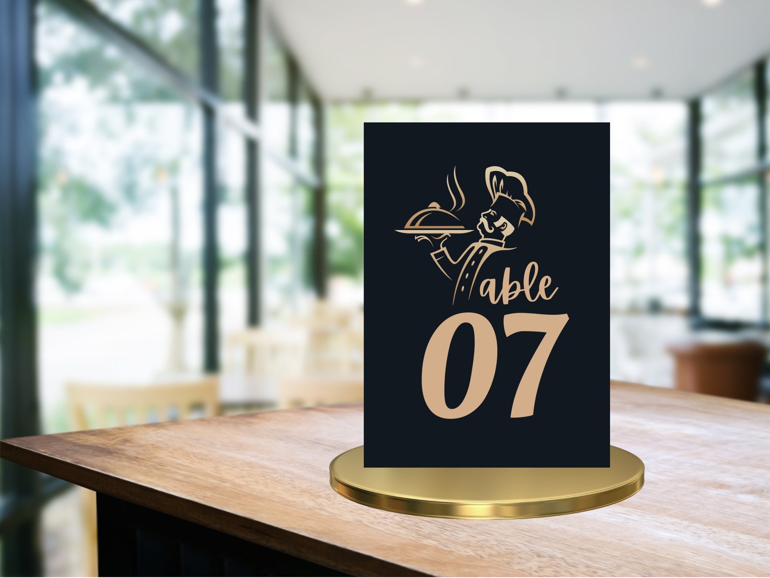 Printable Table Numbers | Table Numbers for Restaurant | Digital Table ...