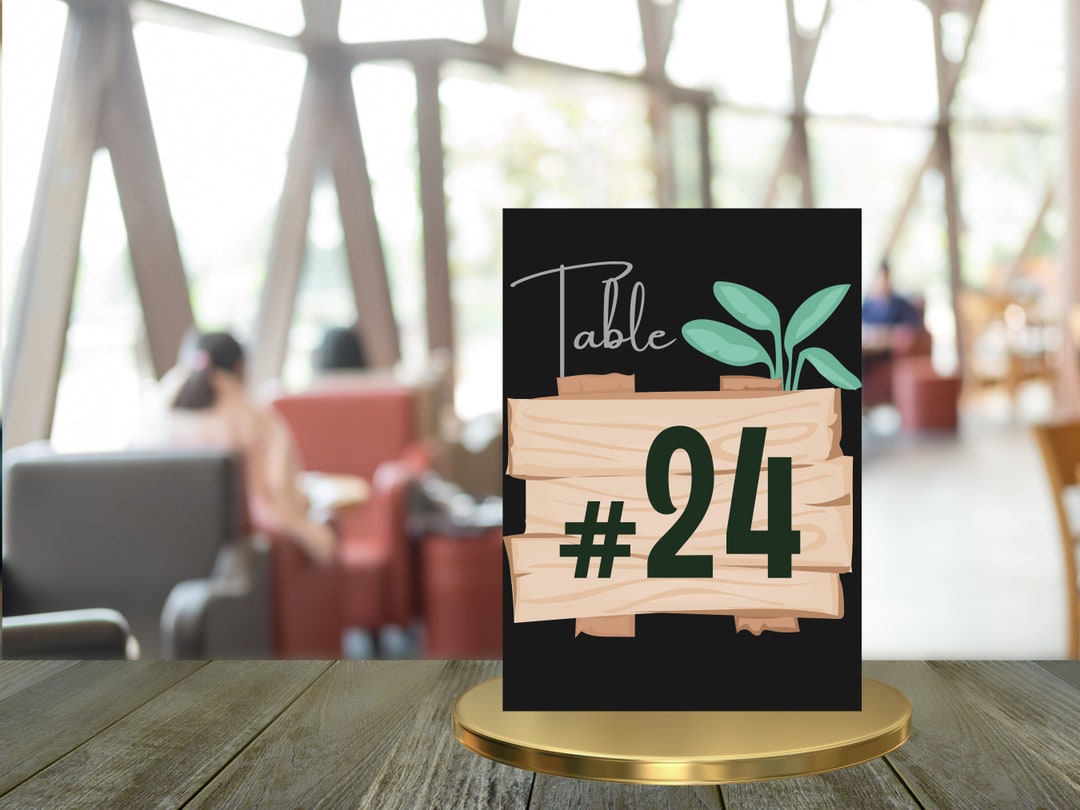 Printable Table Numbers | Wedding Table Numbers | Table Decor | Digital ...