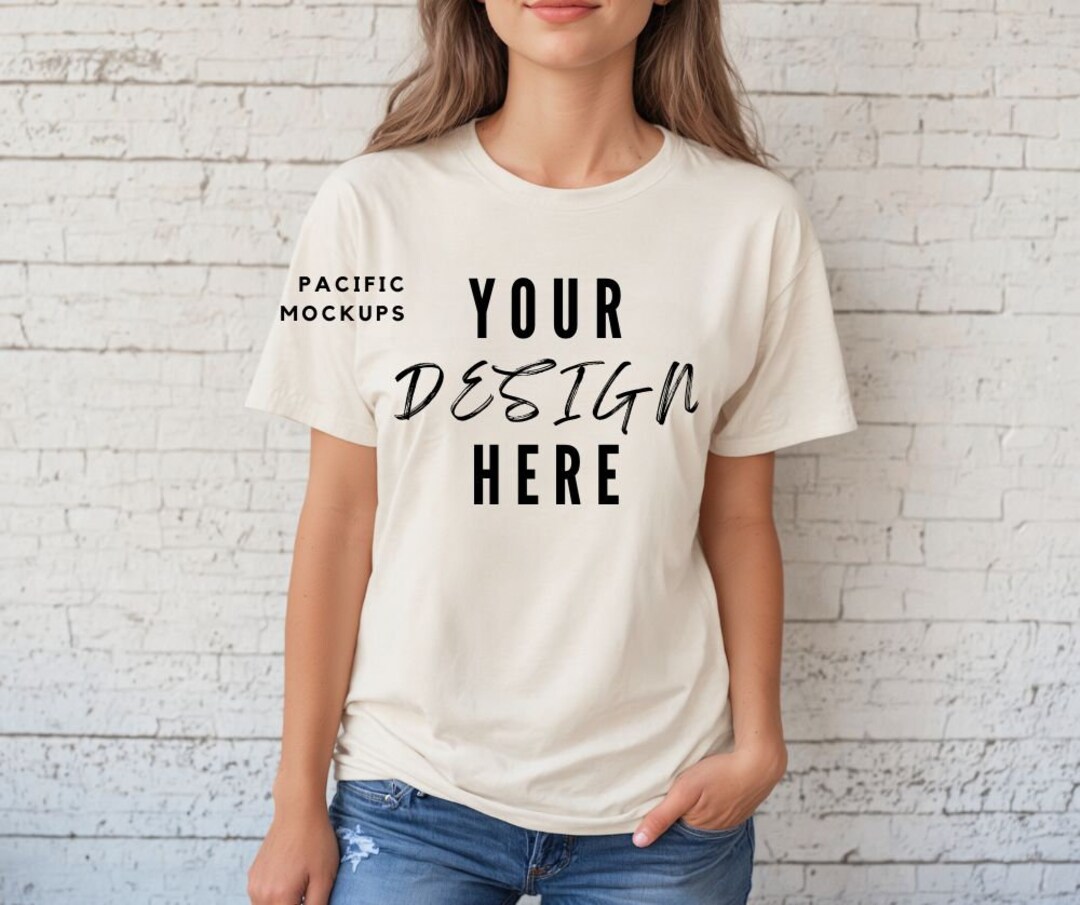 Comfort Colors C1717 Ivory Tshirt Mockup Clothing Mock up CC Ivory T ...