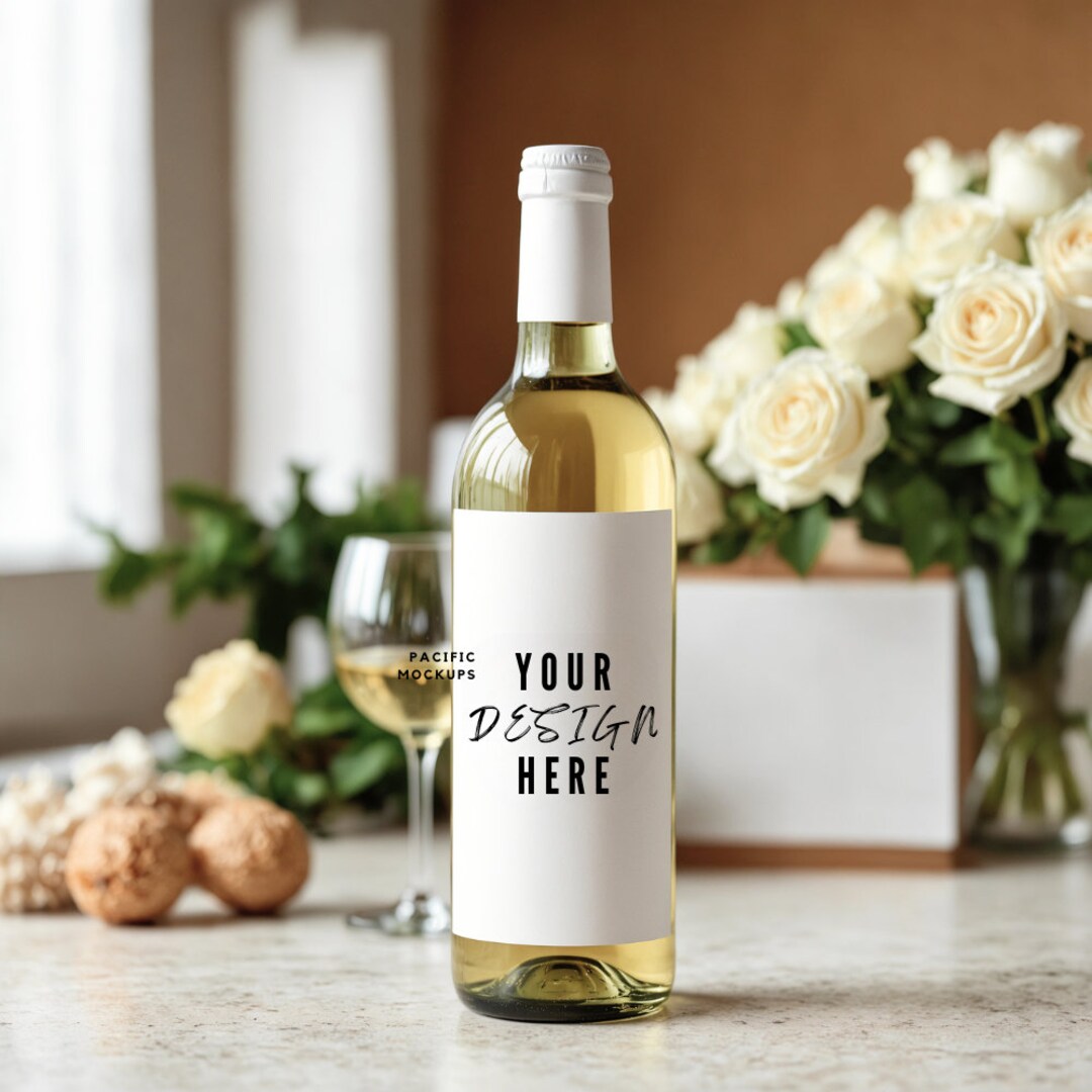 Wine Bottle Mockup Wine Mock up Bottle Label Mockup Bottle Mockup Label ...