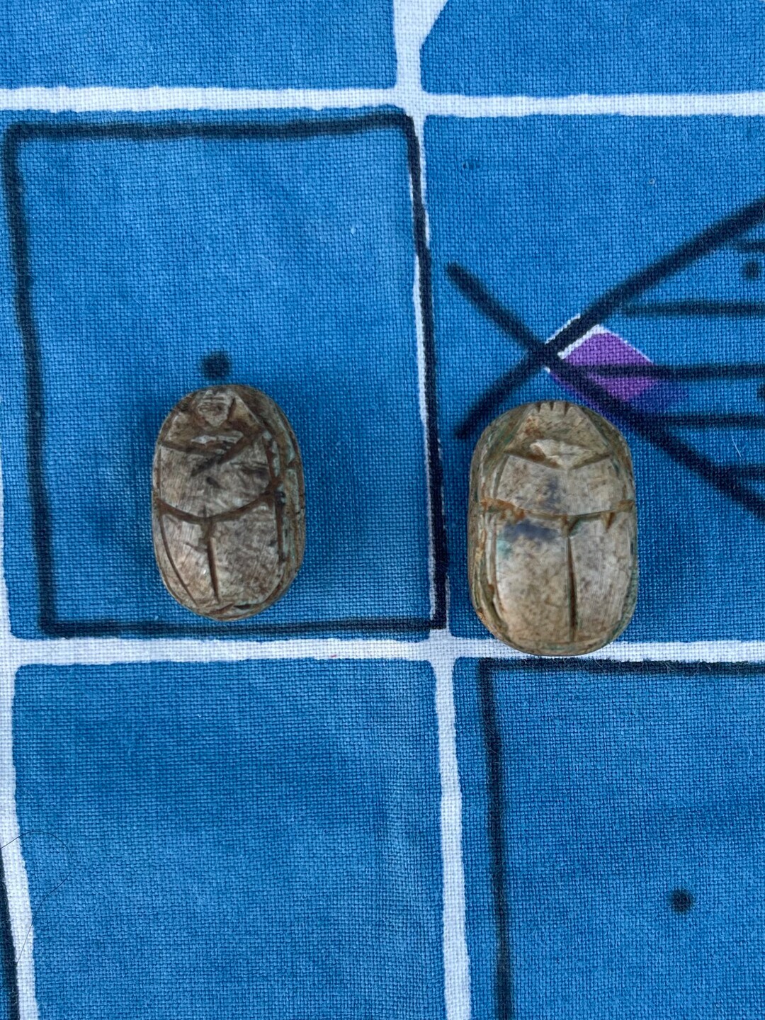 2 Carves Scarabs Beads - Etsy