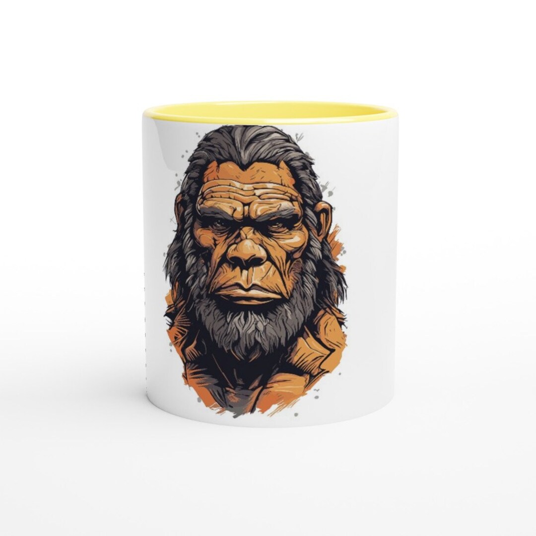 Primitive - White 11oz Ceramic Mug With Color Inside - Etsy