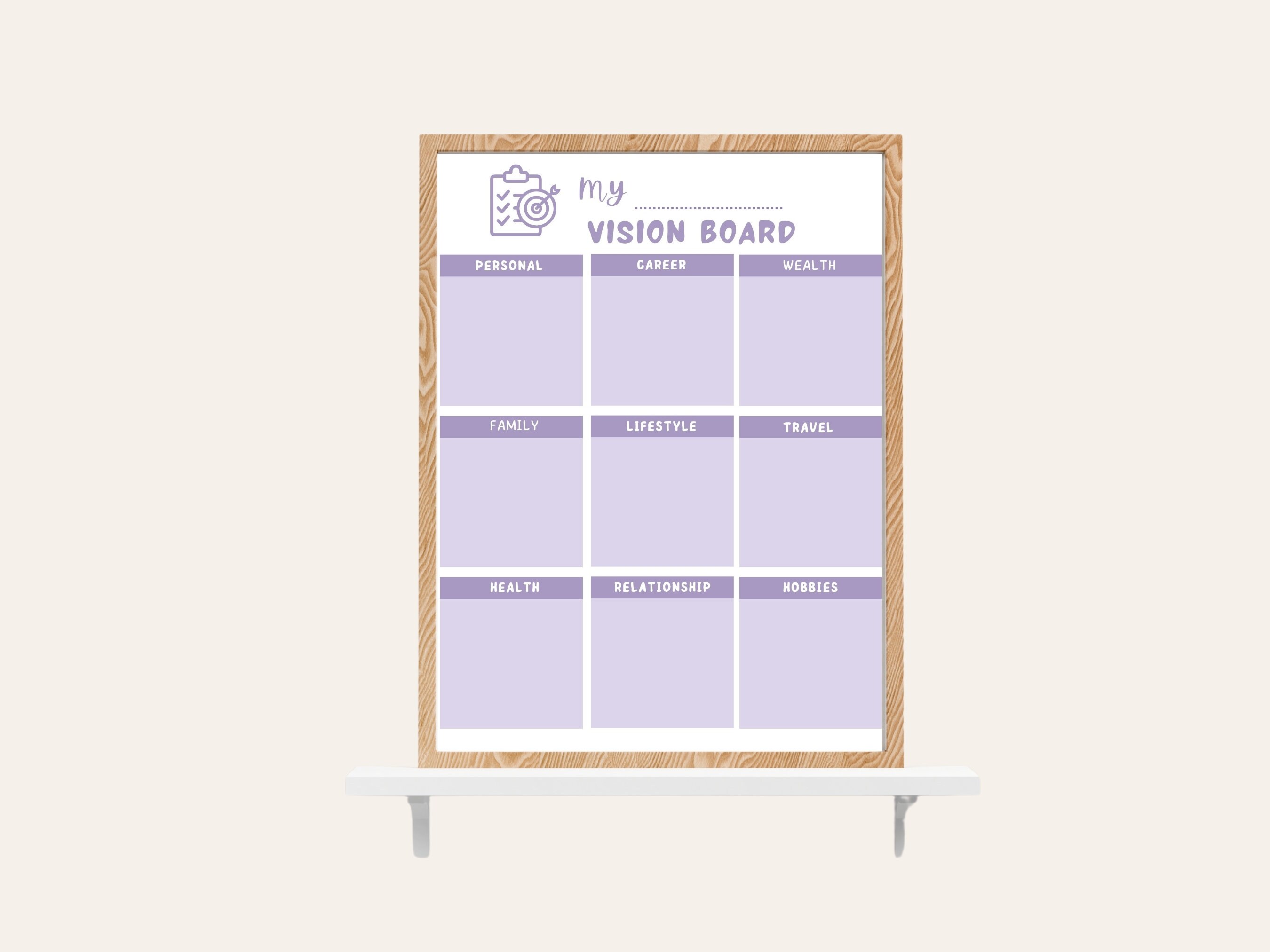 Vision Board Printables, Goal Setting, Motivation, Self-improvement ...