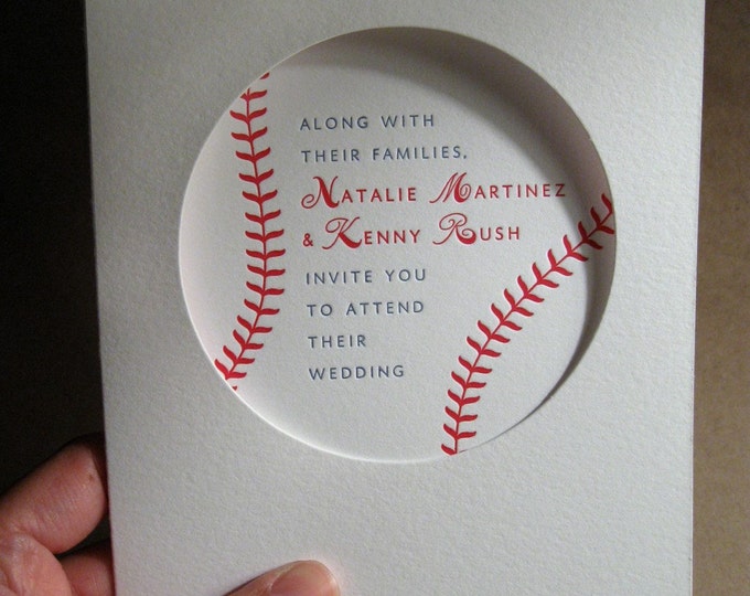 Baseball Wedding Invitation (sample) - Etsy