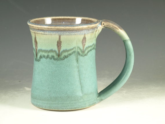 Coffee Mug Cup large ceramic handmade mug with large Handle | Etsy