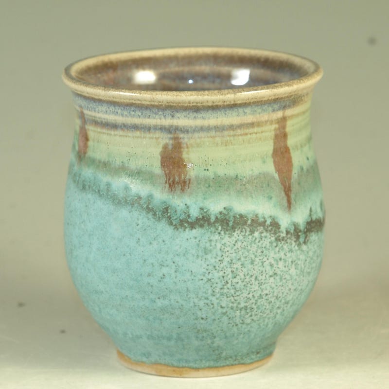 Turquoise Tea Cup - Etsy