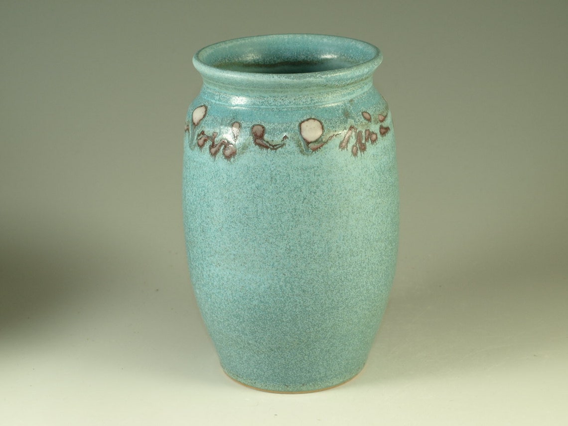 Flower Vase Hand Thrown Stoneware Pottery - Etsy