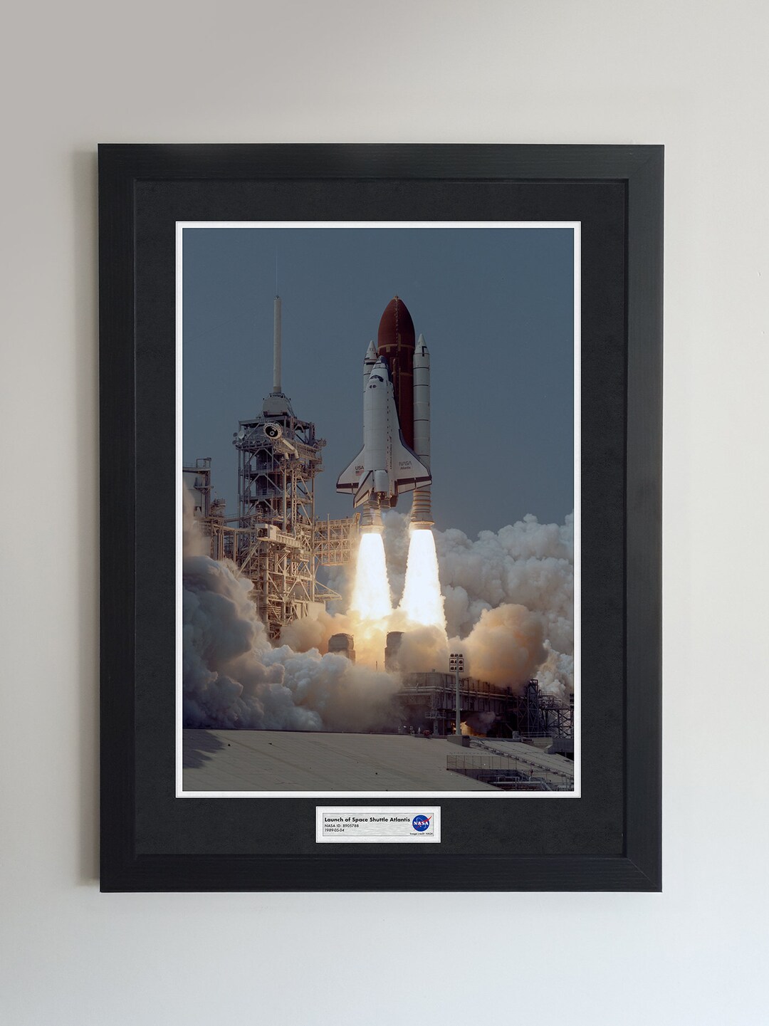 Launch of Space Shuttle Atlantis Poster Space Astronomy Digitally ...