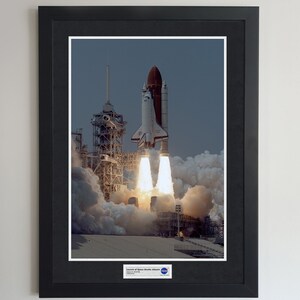Launch of Space Shuttle Atlantis Poster Space Astronomy Digitally ...