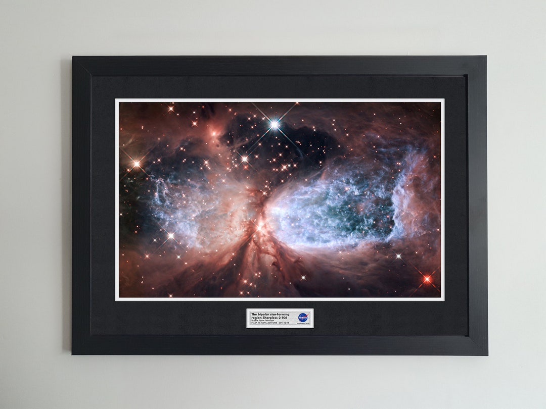 The Bipolar Star-forming Region Sharpless 2-106 Poster Hubble Space ...