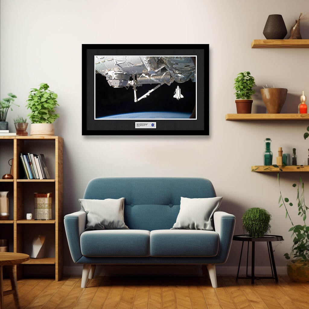 Endeavour Departing From the ISS Poster Shuttle Missions and the ISS ...