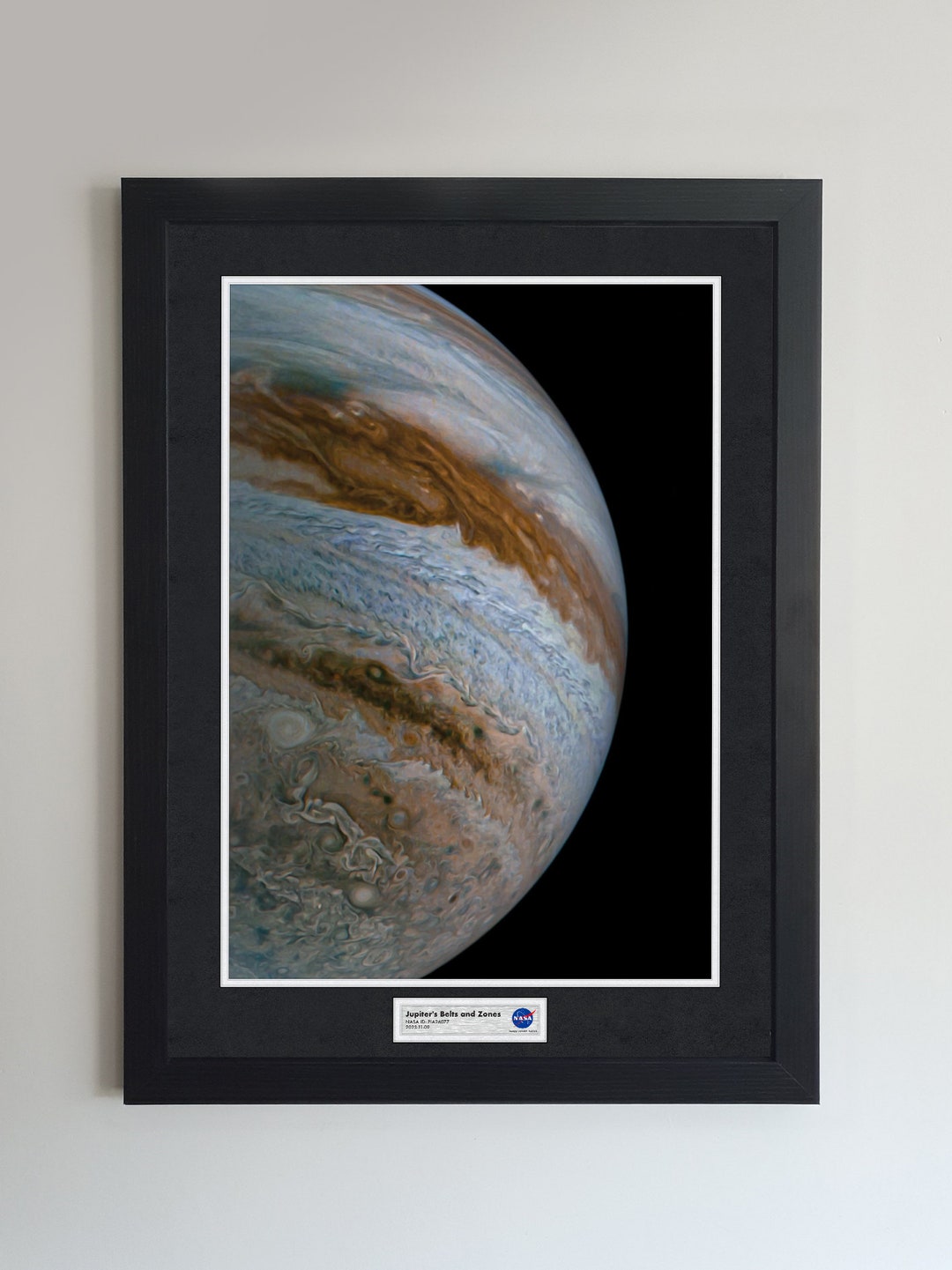 Jupiter's Belts and Zones Poster Planets Space Astronomy Digitally ...
