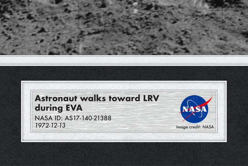 Apollo 17 Astronaut Walks Toward LRV During EVA Astronomy Digitally ...