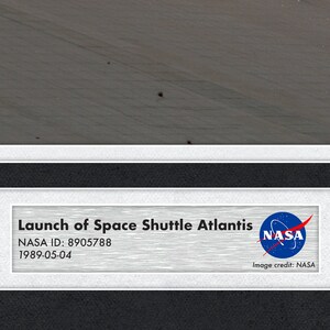 Launch of Space Shuttle Atlantis Poster Space Astronomy Digitally ...
