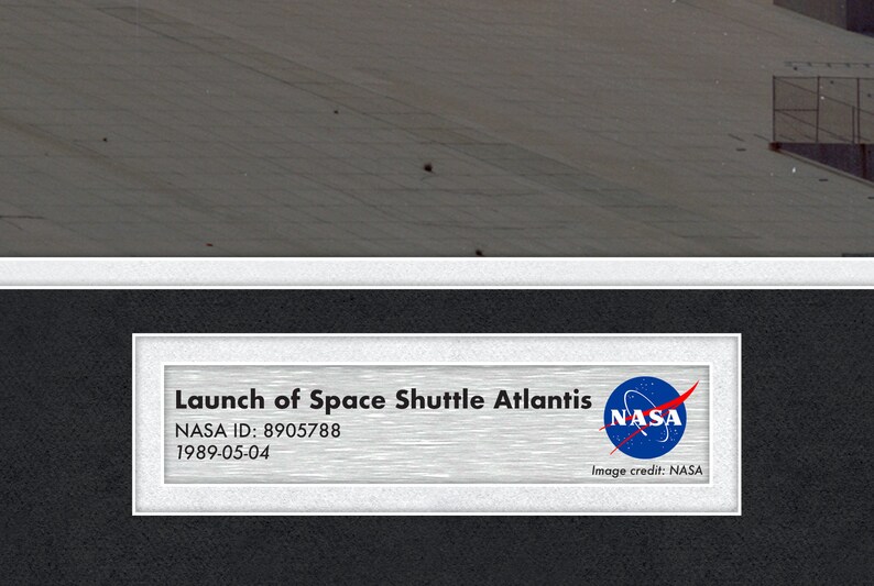Launch of Space Shuttle Atlantis Poster Space Astronomy Digitally ...